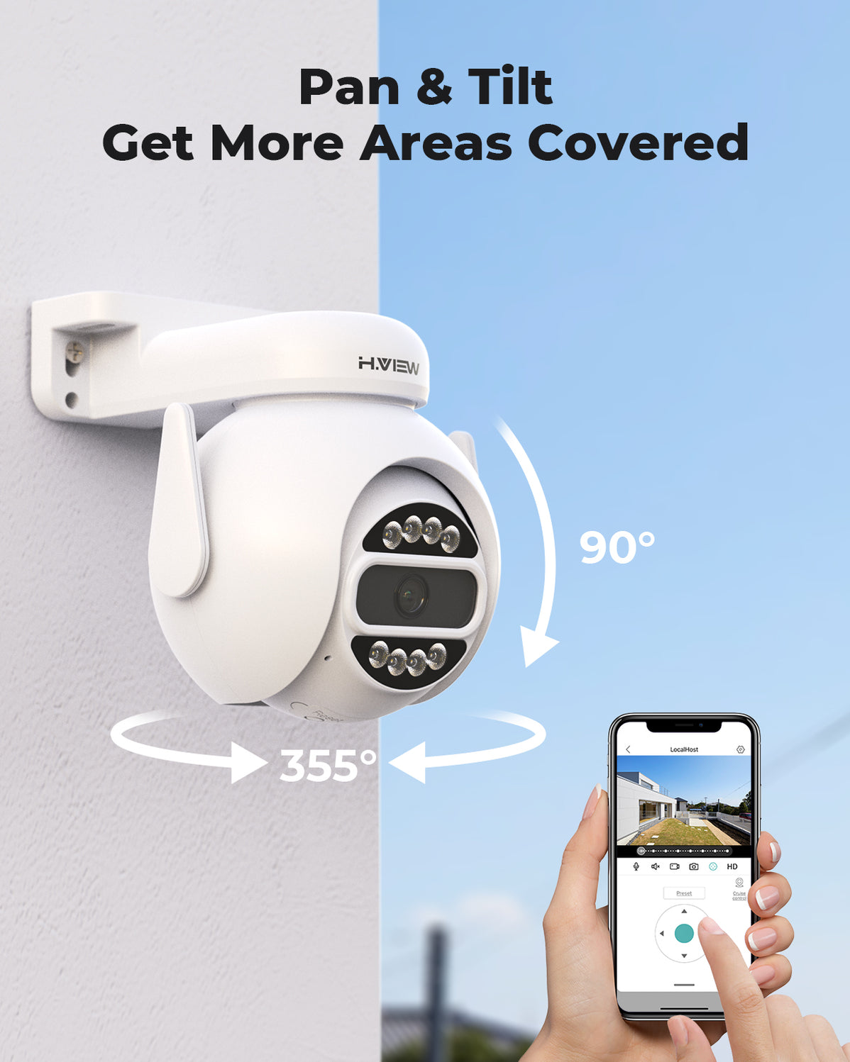 H.VIEW 4MP/8MP WiFi Security Camera System Kit Wireless CCTV System NV ...